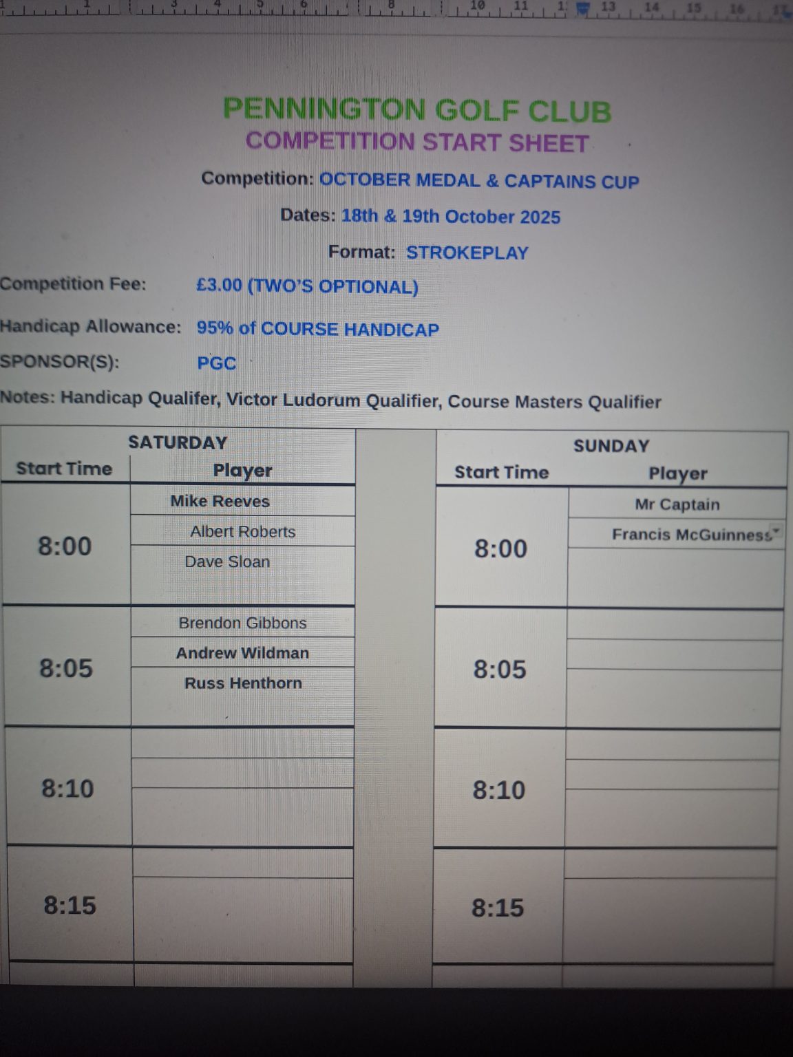 Pennington Golf Club